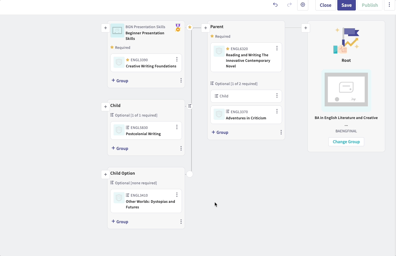 Pathways Node Types and Settings