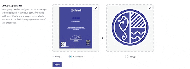 How Do I Change the Credential Design for a Group?