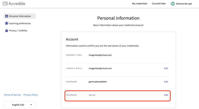 How Do I Set a Password for My Credential Wallet?