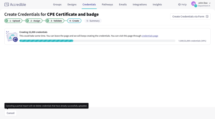 How to Issue a Batch Of Credentials - Spreadsheet Upload