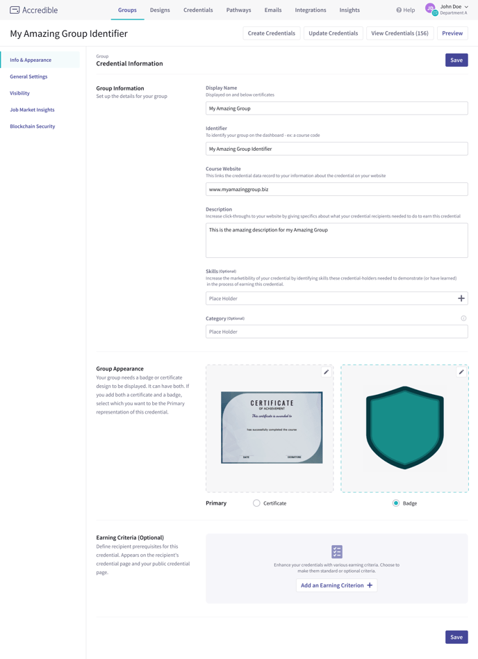 How to Use Earning Criteria