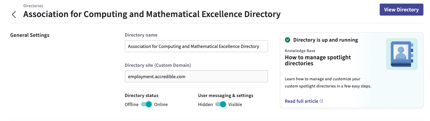 How Do I Configure My Spotlight Directory?