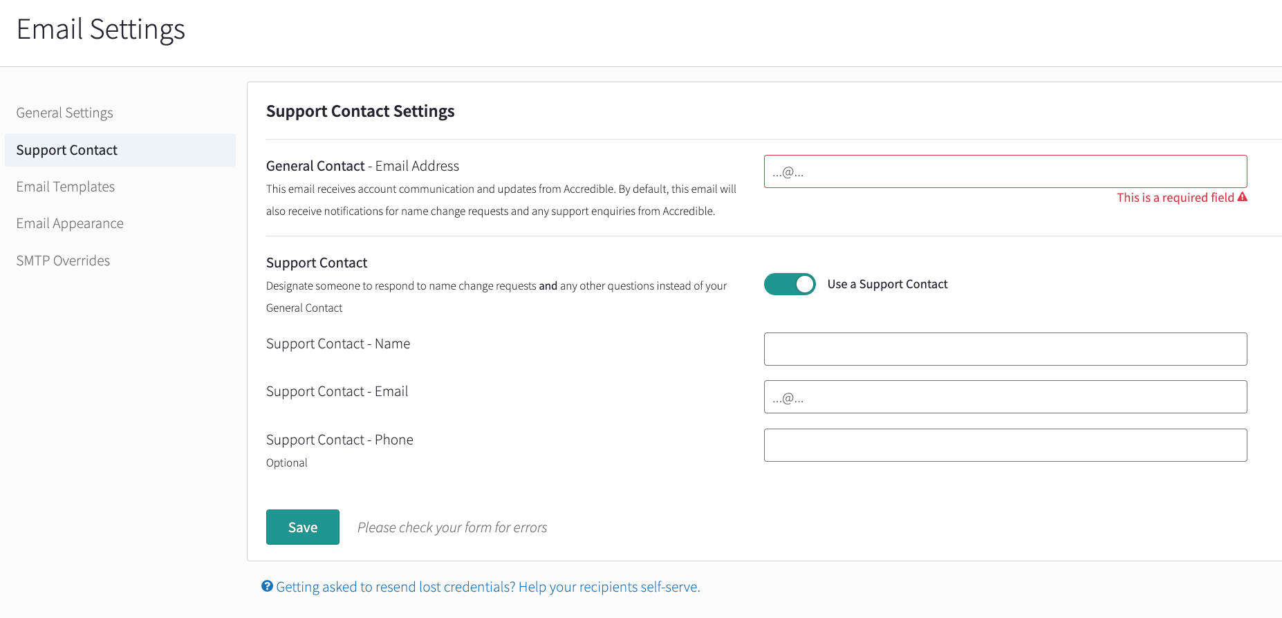 What is a General Contact and a Support Contact?